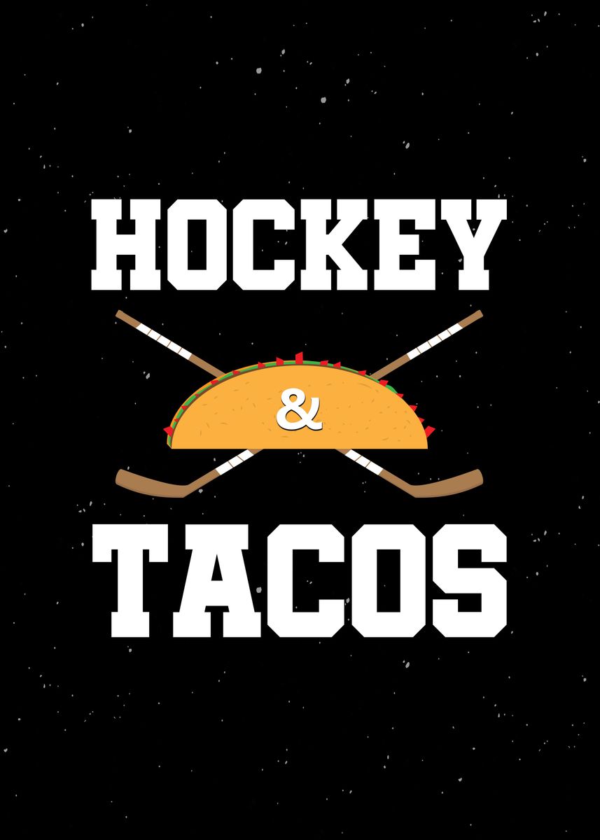 'Hockey Taco Fans Wall Art' Poster by Decoratier Qwerdenker | Displate