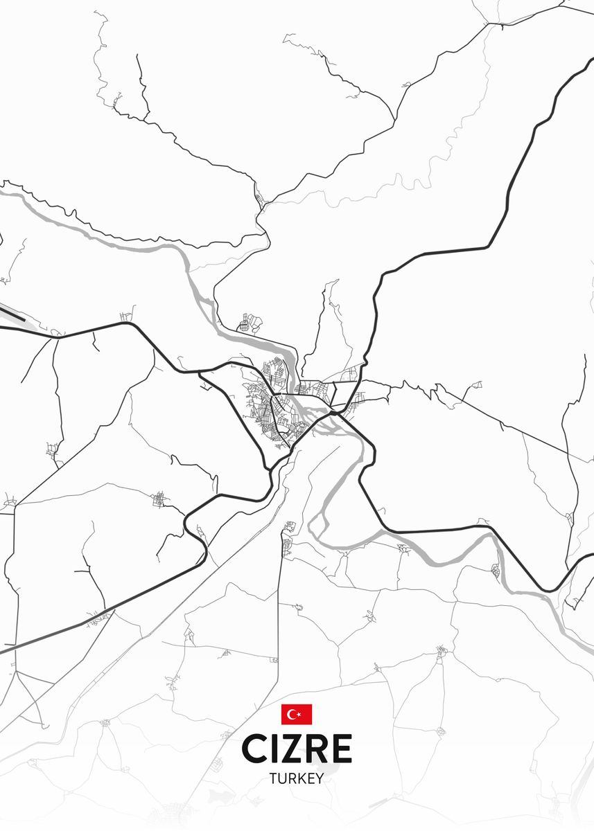 'Cizre TR' Poster, picture, metal print, paint by IMR Designs | Displate