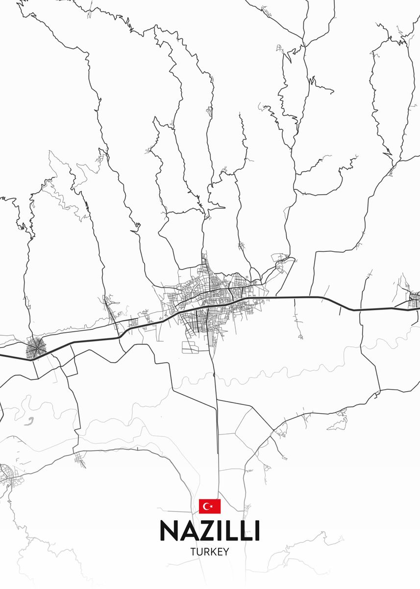 'Nazilli TR' Poster by IMR Designs | Displate