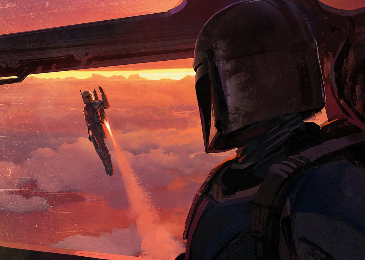 'Flying' Poster by Star Wars | Displate