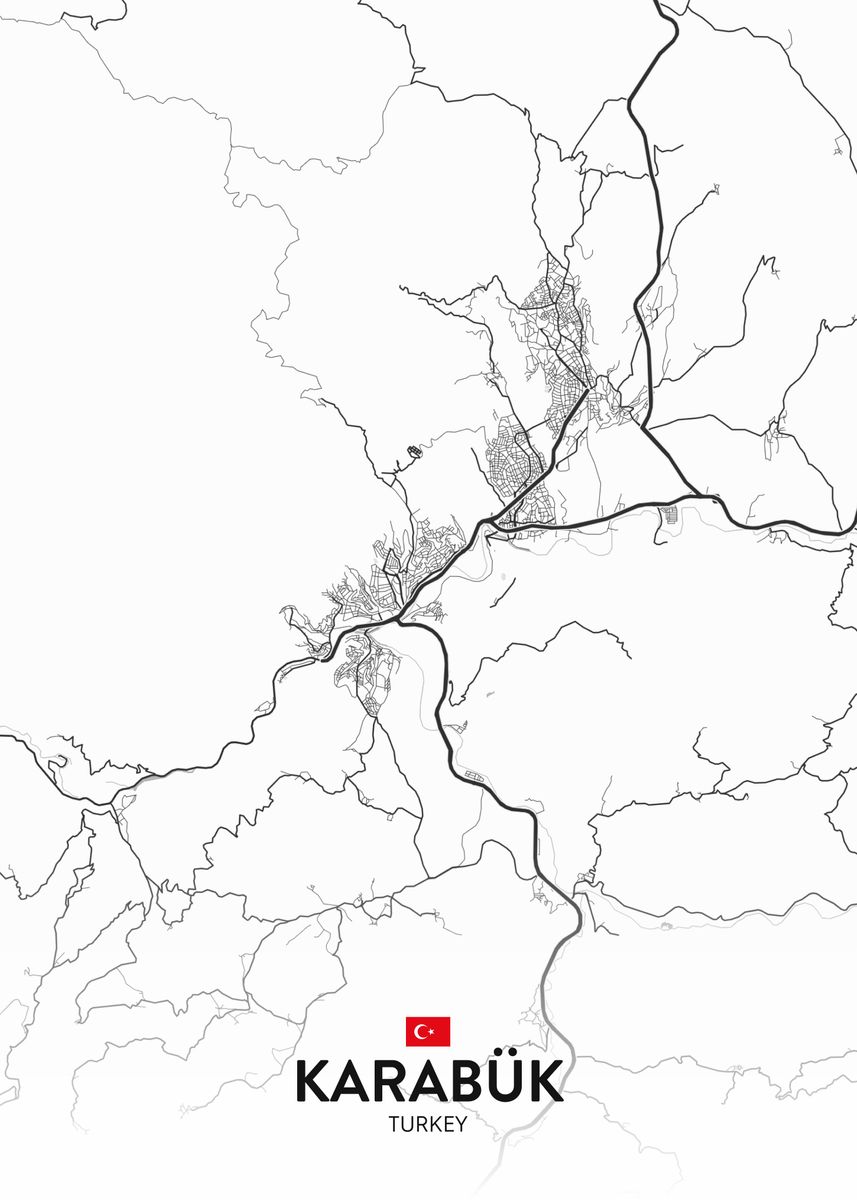 'Karabuk TR' Poster, picture, metal print, paint by IMR Designs | Displate