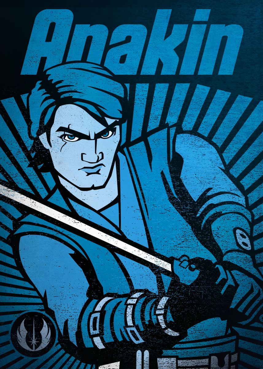'Anakin' Poster, picture, metal print, paint by Star Wars | Displate