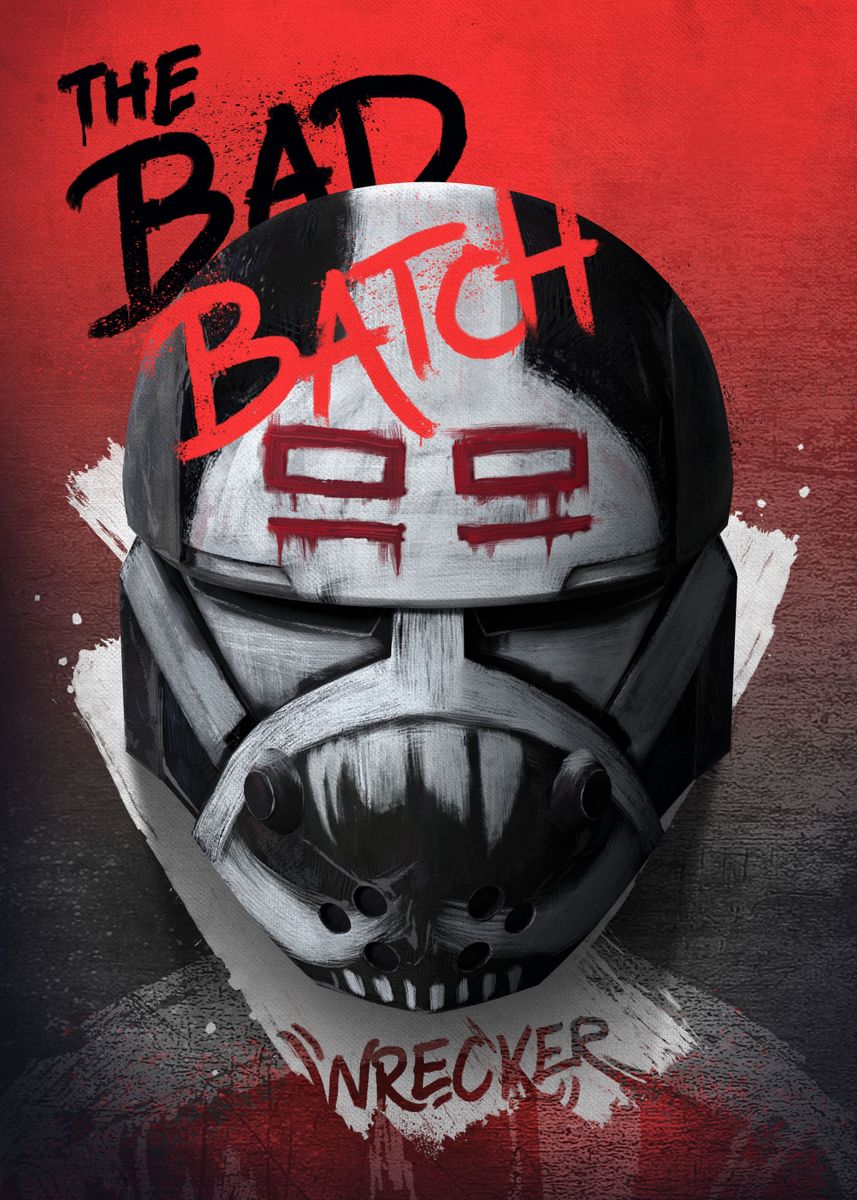 'Wrecker' Poster, picture, metal print, paint by Star Wars | Displate