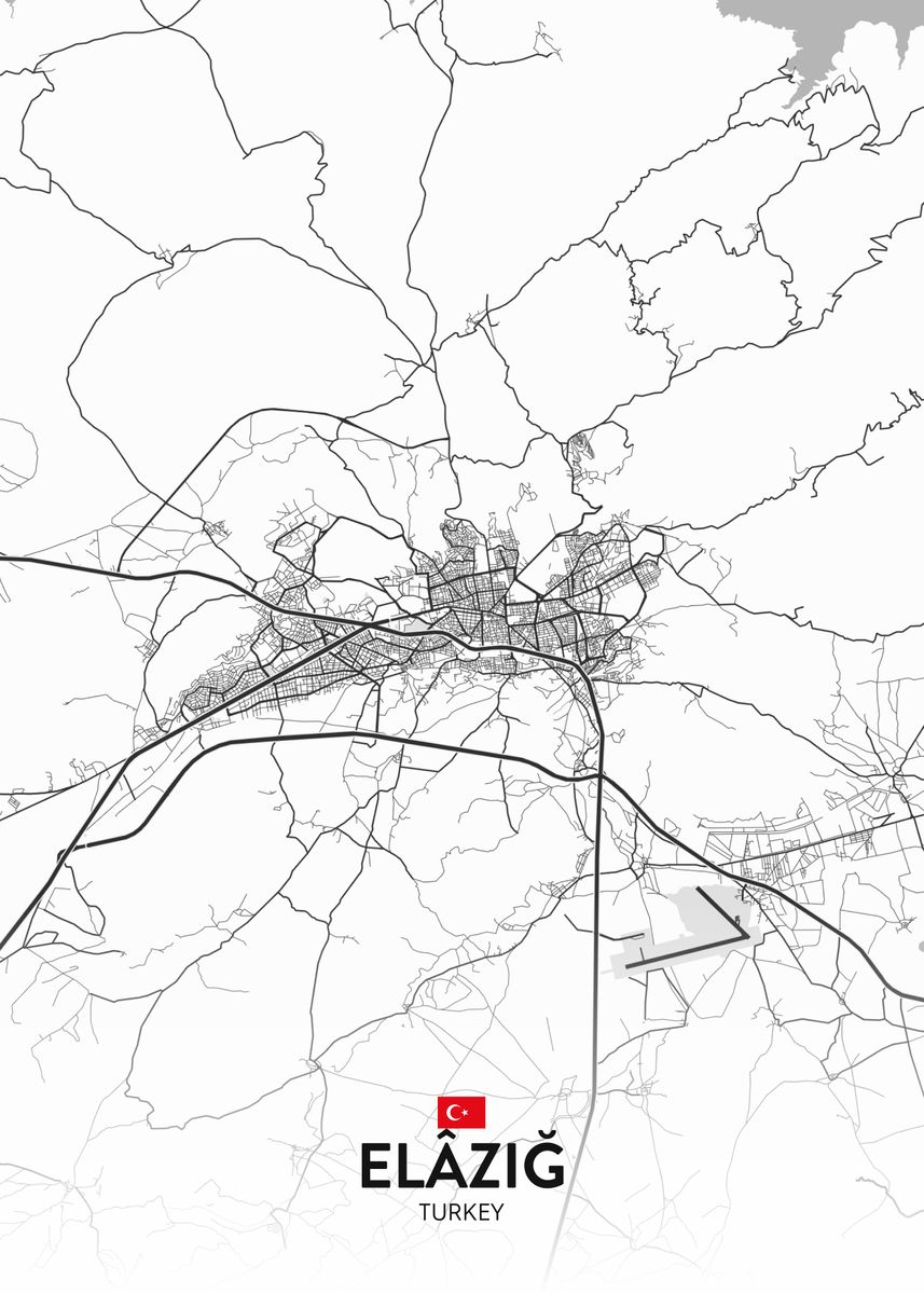 'Elazig TR' Poster, picture, metal print, paint by IMR Designs | Displate