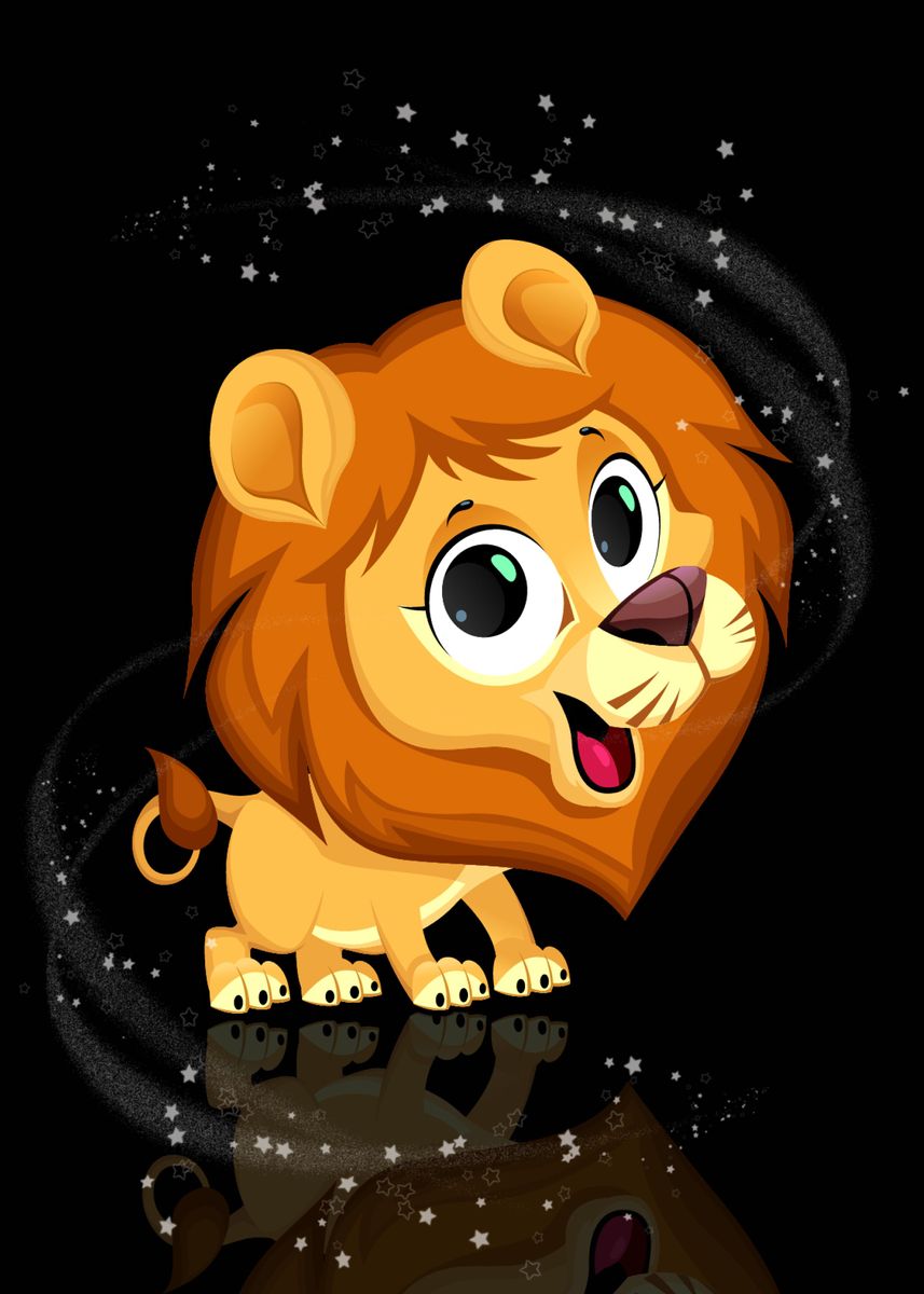 'Lion Kids ' Poster by R Studio | Displate