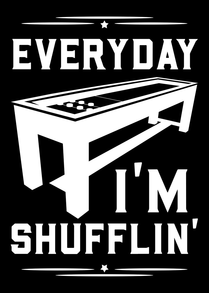 'Shuffleboard' Poster, picture, metal print, paint by platenum | Displate
