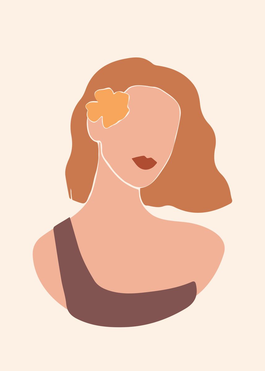 'Modern Woman Art' Poster, picture, metal print, paint by Human Shadow ...