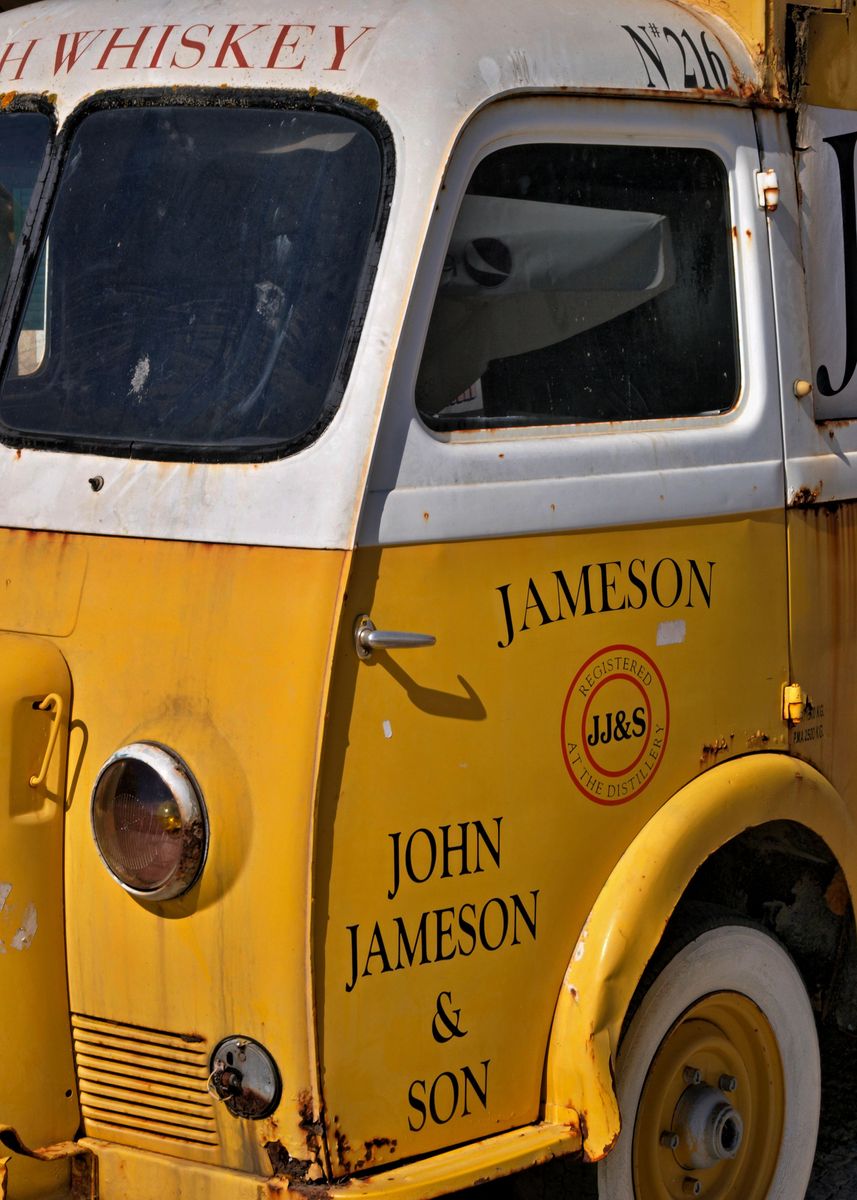'Vintage Whiskey van ' Poster, picture, metal print, paint by ...