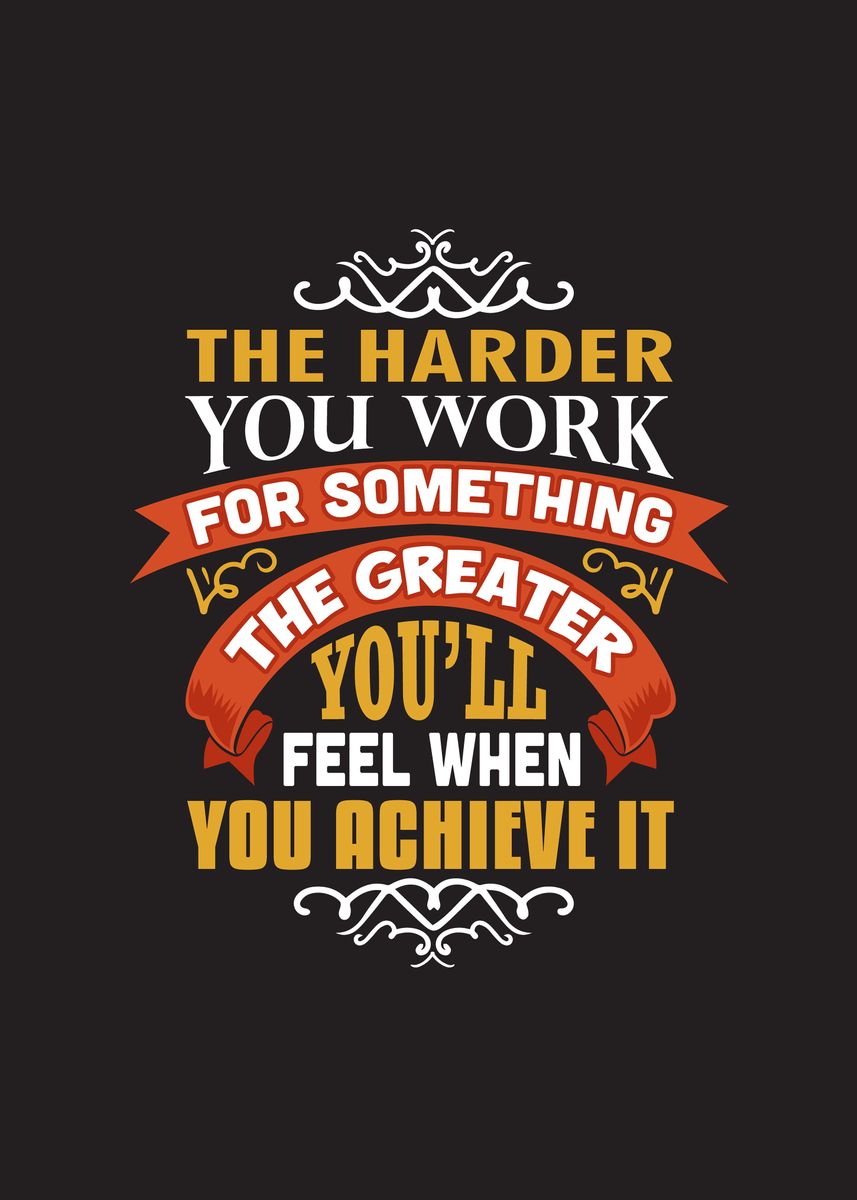 'Harder Motivation' Poster, picture, metal print, paint by Beone ...