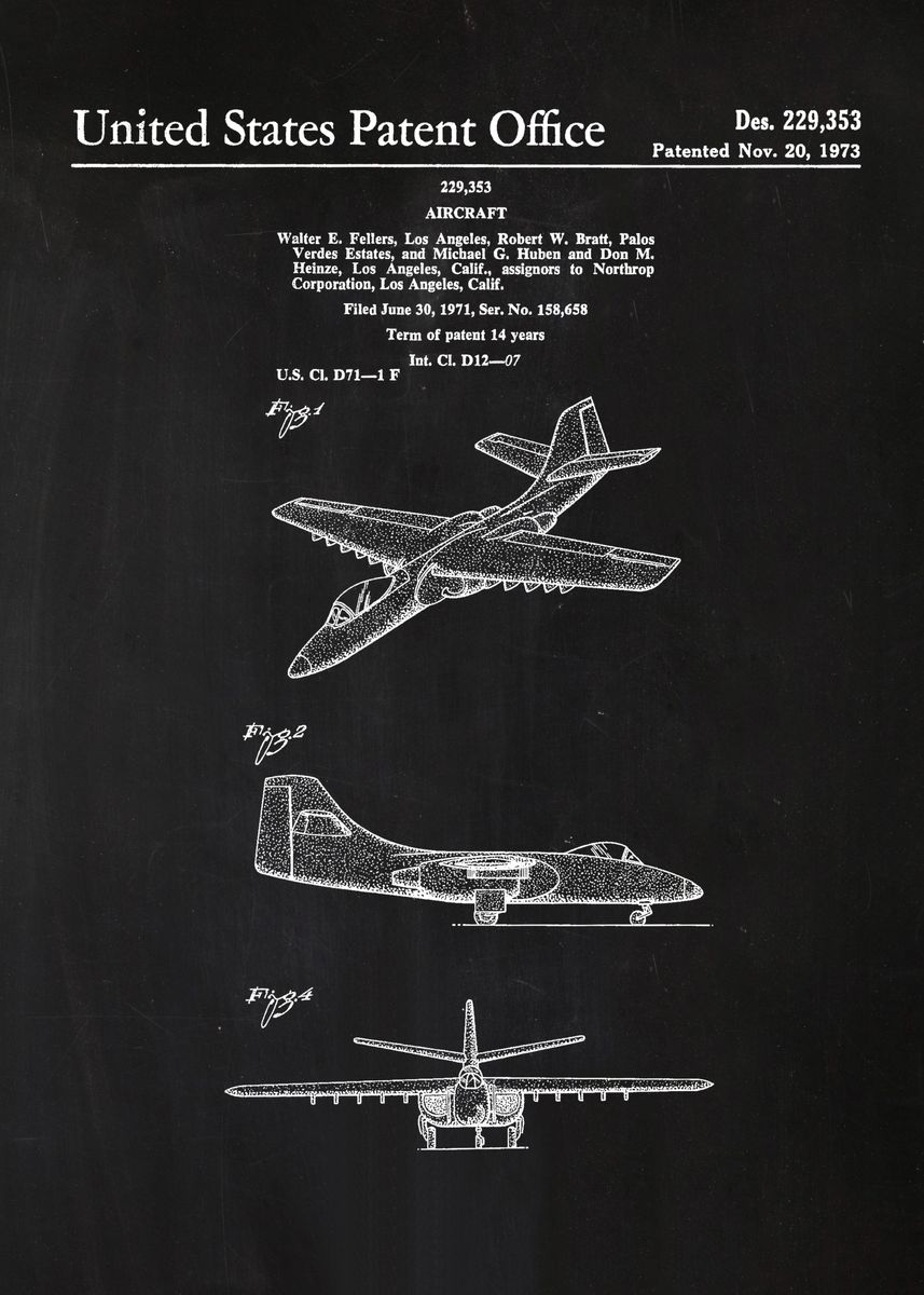 '82 Northrop YA9 Aircraft' Poster by Roy Davis | Displate