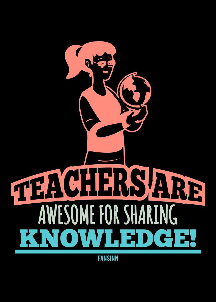 'Geography teacher' Poster, picture, metal print, paint by fansinn ...
