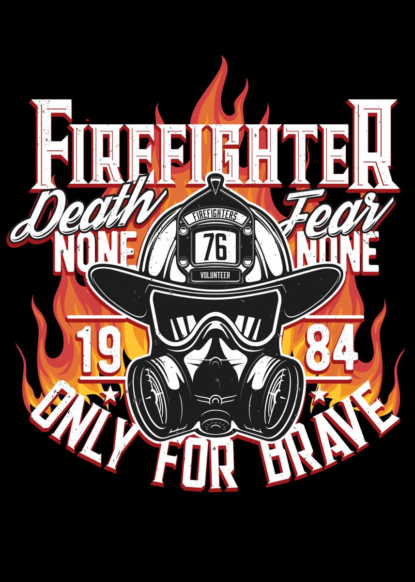 'Volunteer Fire Brigade' Poster, picture, metal print, paint by Foxxy ...