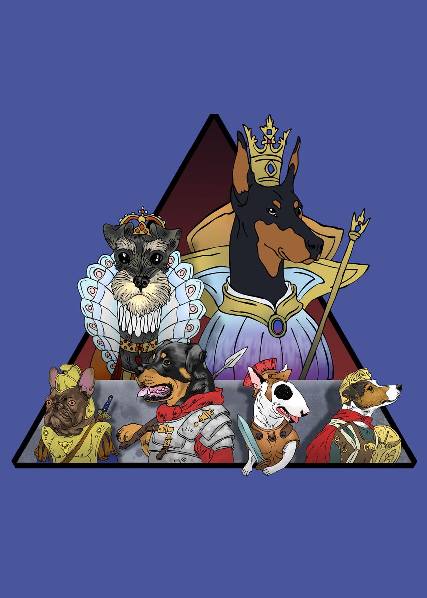 'violet triangle' Poster, picture, metal print, paint by Jatuchoti ...