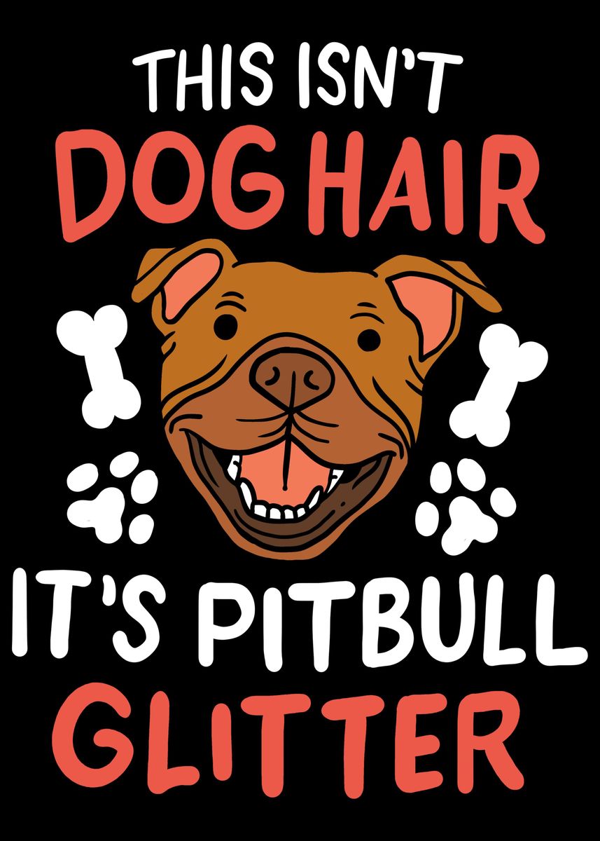 Pitbull Dog With Hair