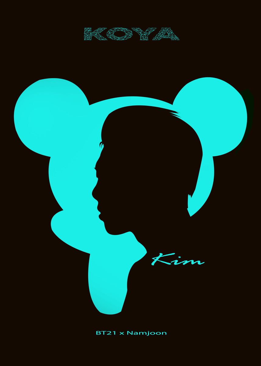 'Bt21 Koya' Poster, picture, metal print, paint by ShuaHan | Displate