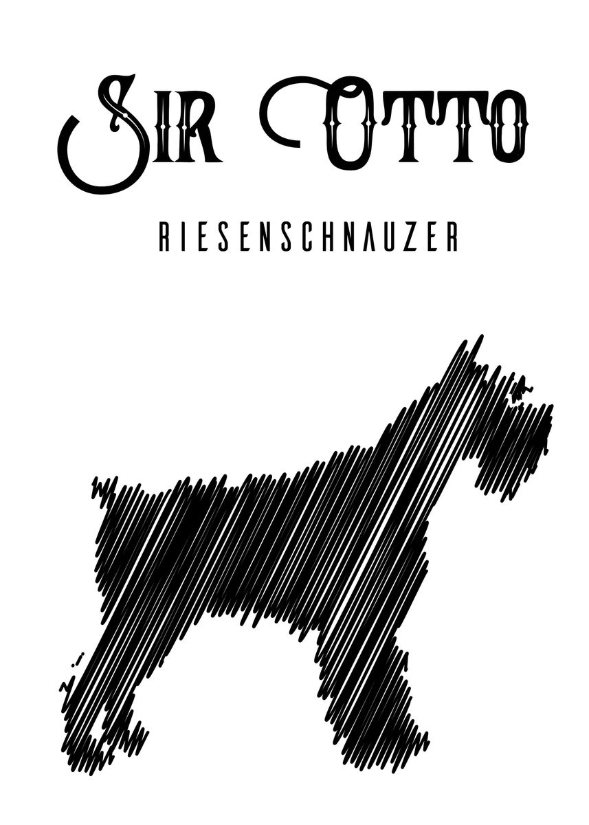 'Sir Otto' Poster, picture, metal print, paint by Petra Rommelfanger ...