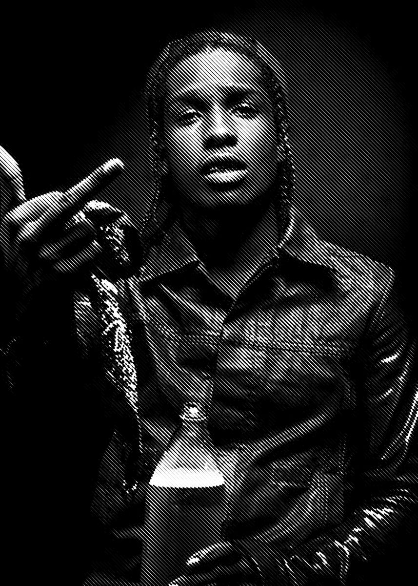 'asap rocky rapper' Poster, picture, metal print, paint by Daisuke ...