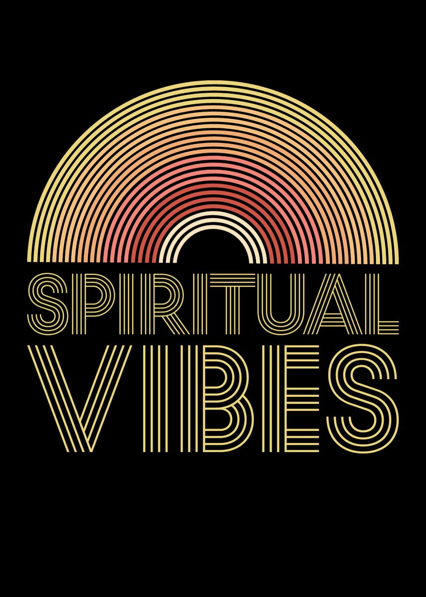'Spiritual Vibes' Poster, picture, metal print, paint by schmugo | Displate