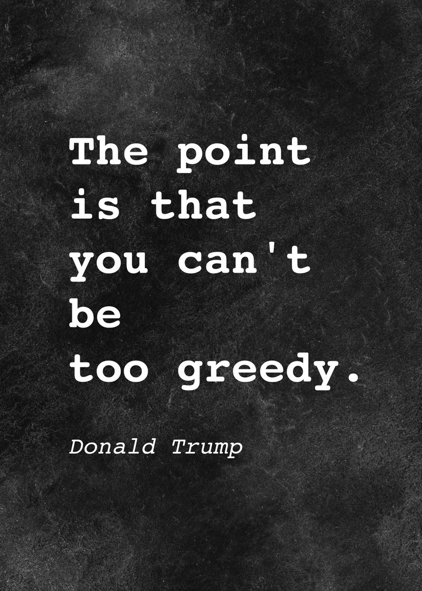 'Donald Trump Quote D029' Poster, picture, metal print, paint by Go ...