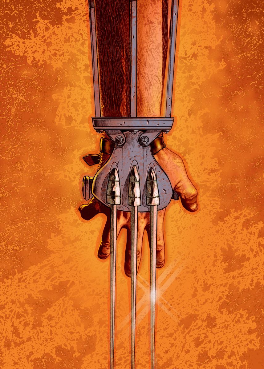 'Claws' Poster, picture, metal print, paint by Marvel | Displate