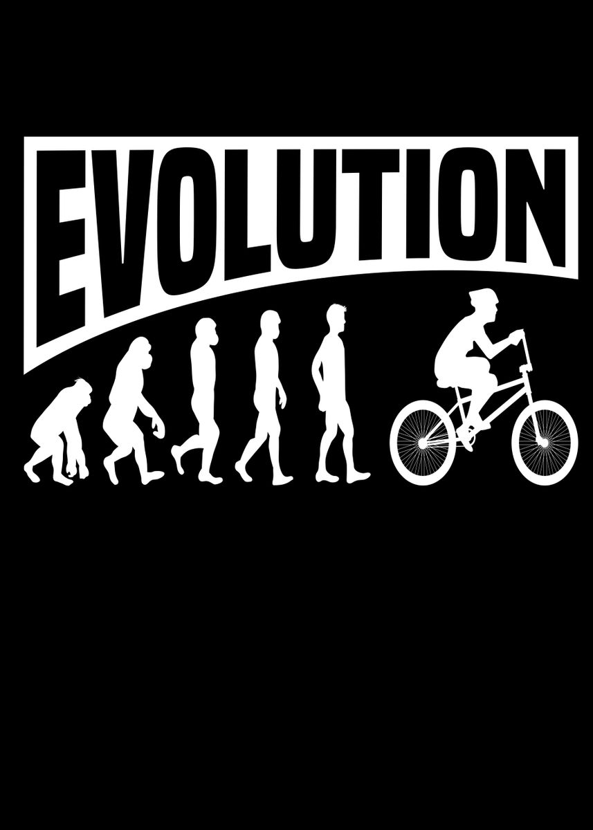 'Bike Evolution' Poster by ZS C O M M E R C E | Displate
