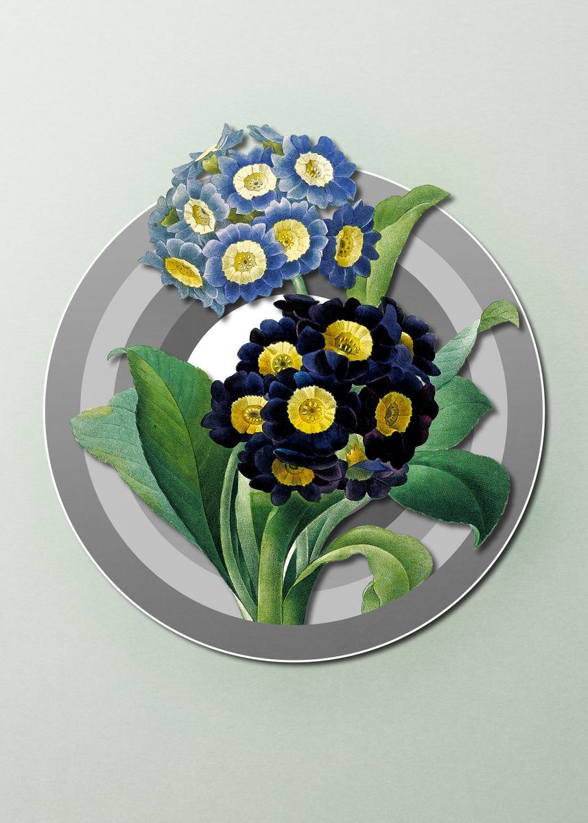 'Geometric Floral Cowslip' Poster, picture, metal print, paint by Holy ...