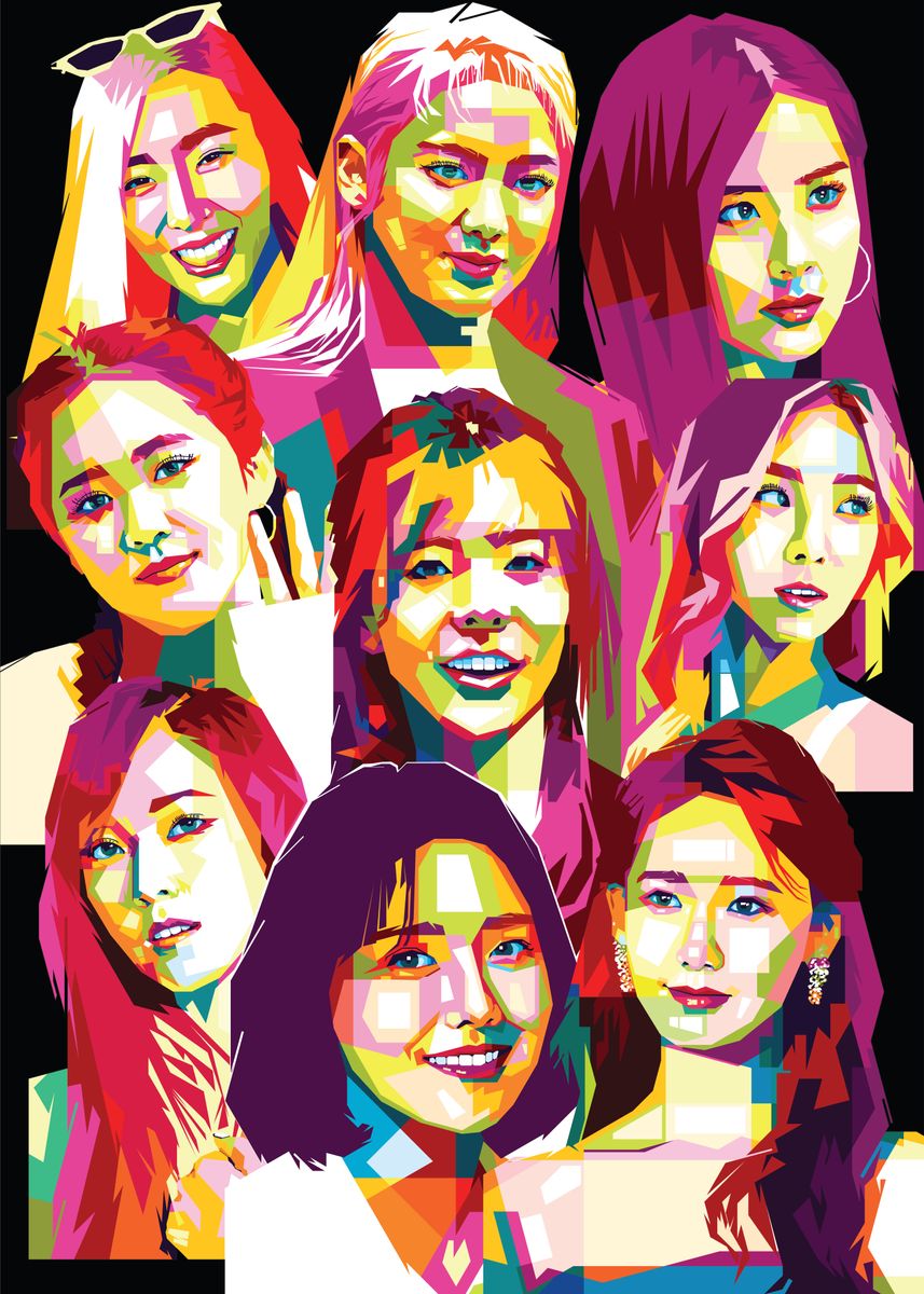 'girls generation' Poster, picture, metal print, paint by Aminuddin ...