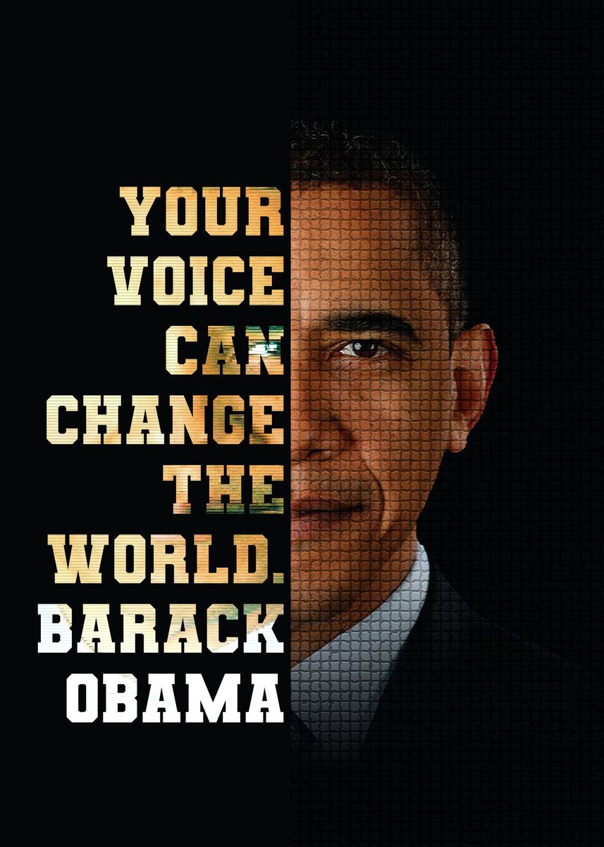 'Obama Quotes ' Poster by Viability Creative | Displate