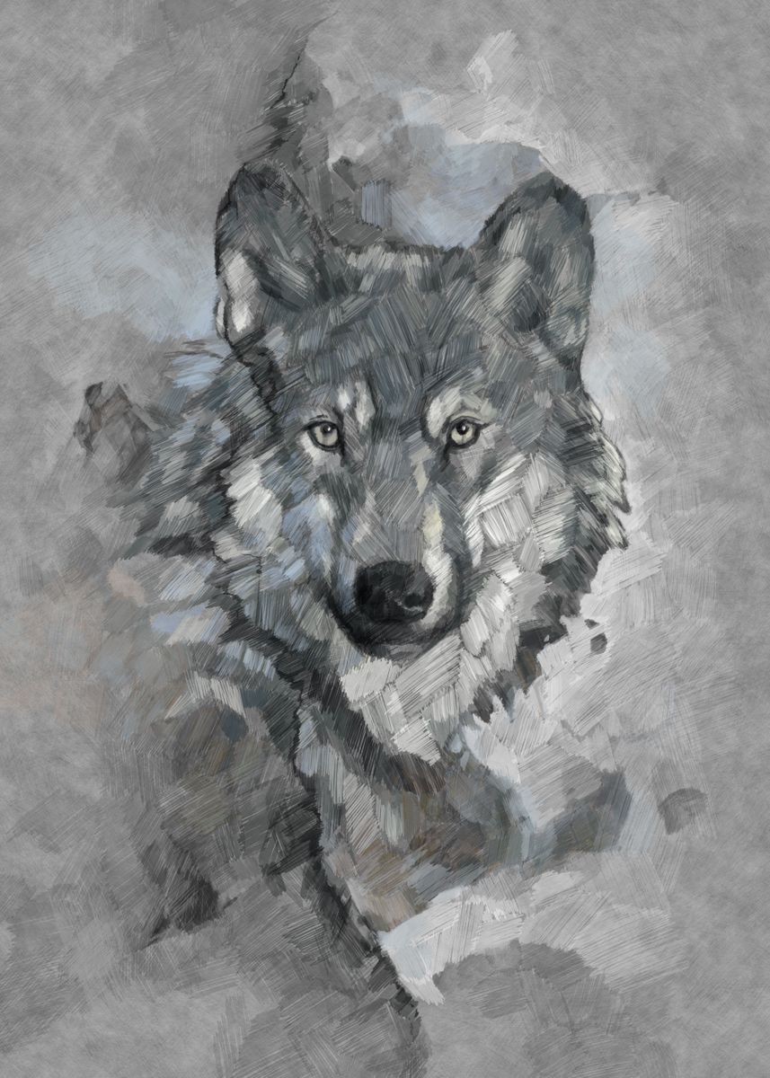 'Wolf' Poster by Rekas | Displate