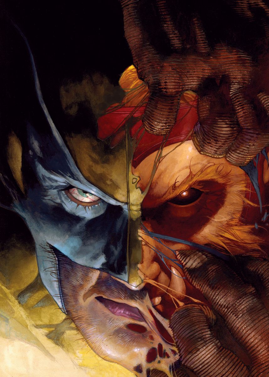 'Face Off' Poster, picture, metal print, paint by Marvel | Displate