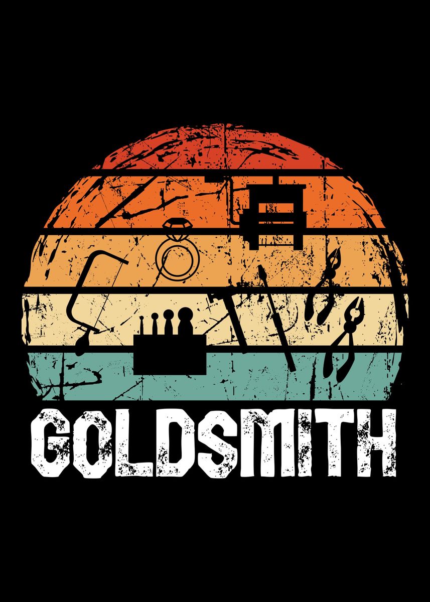 'Goldsmith Jeweller Gift' Poster, picture, metal print, paint by Hexor ...