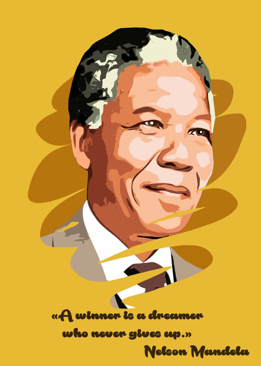 'NELSON MANDELA' Poster by POSTERING | Displate