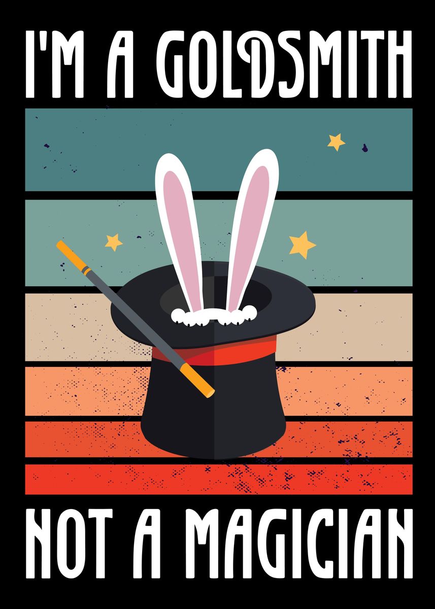 'Goldsmith Jeweller Gift' Poster, picture, metal print, paint by Hexor ...