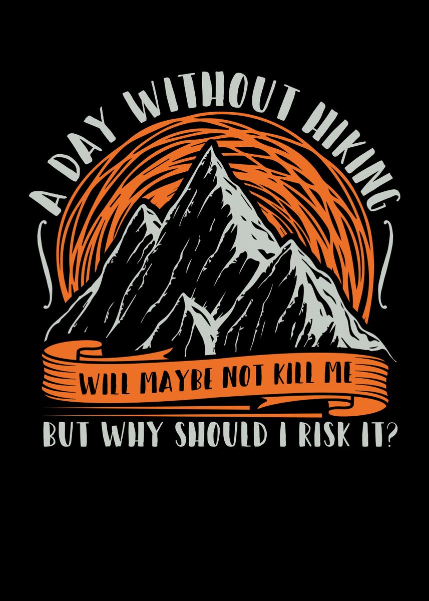 'Hiking Adventure' Poster by Alexander Roose | Displate