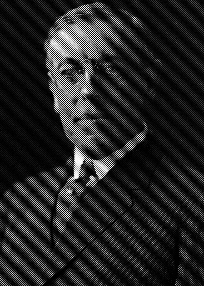 'Wodrow Wilson' Poster, picture, metal print, paint by Exclusive Metal ...