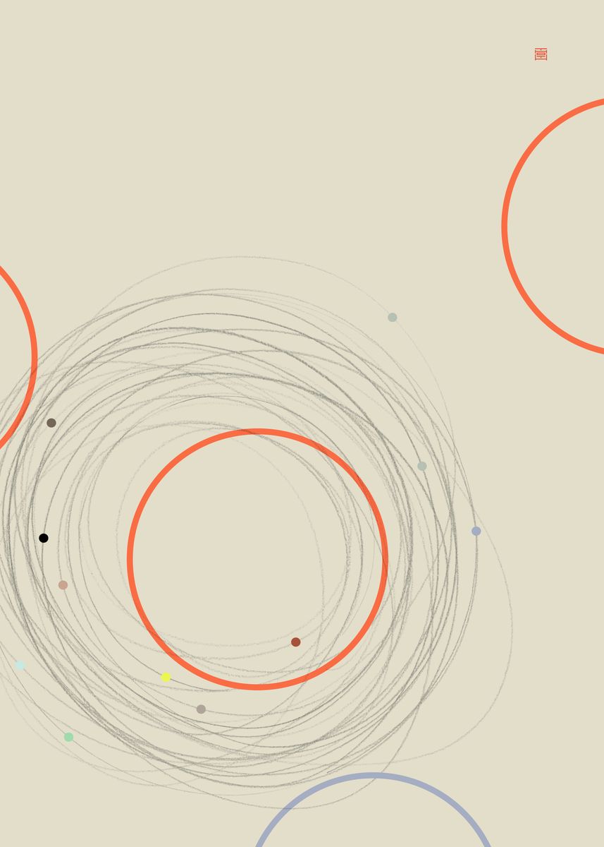 'Running Round In Circles' Poster by Thoth Adan | Displate