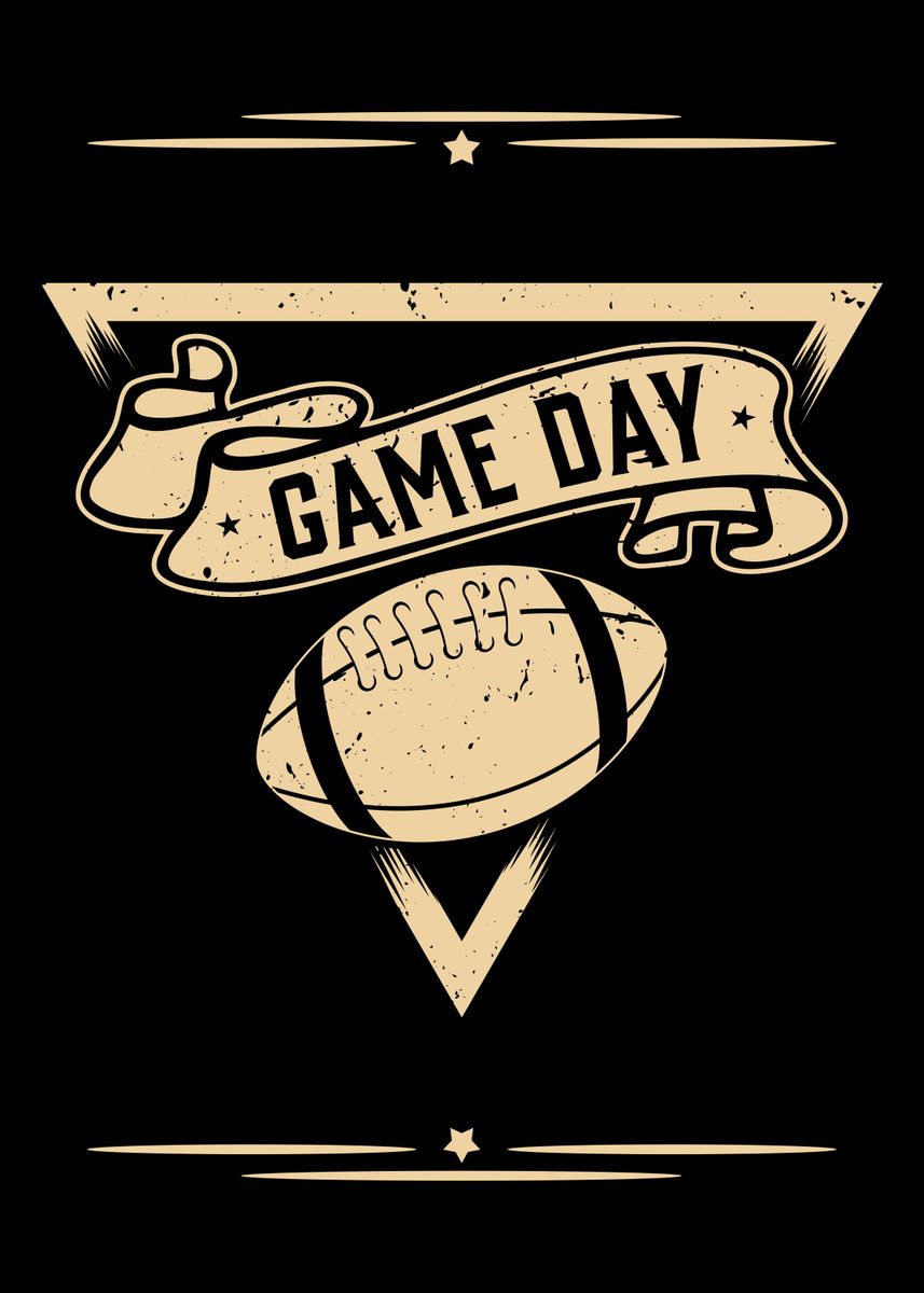 'Game Day' Poster by platenum | Displate