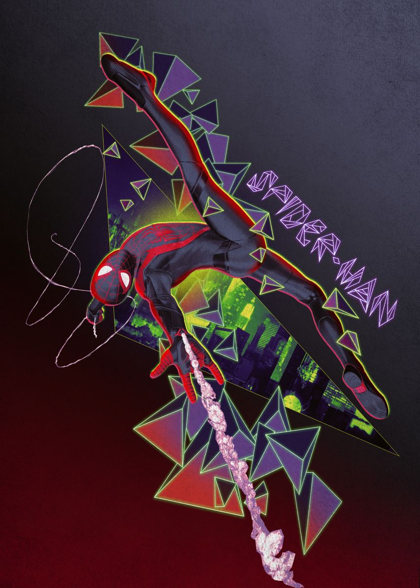 'Spider-Man' Poster, picture, metal print, paint by Marvel | Displate