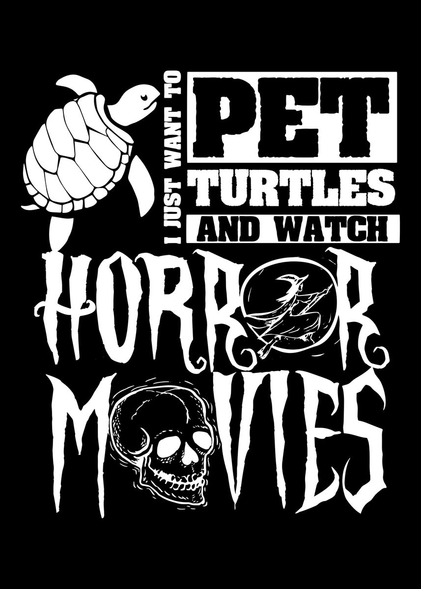 'Halloween Watch Turtle' Poster, picture, metal print, paint by ...