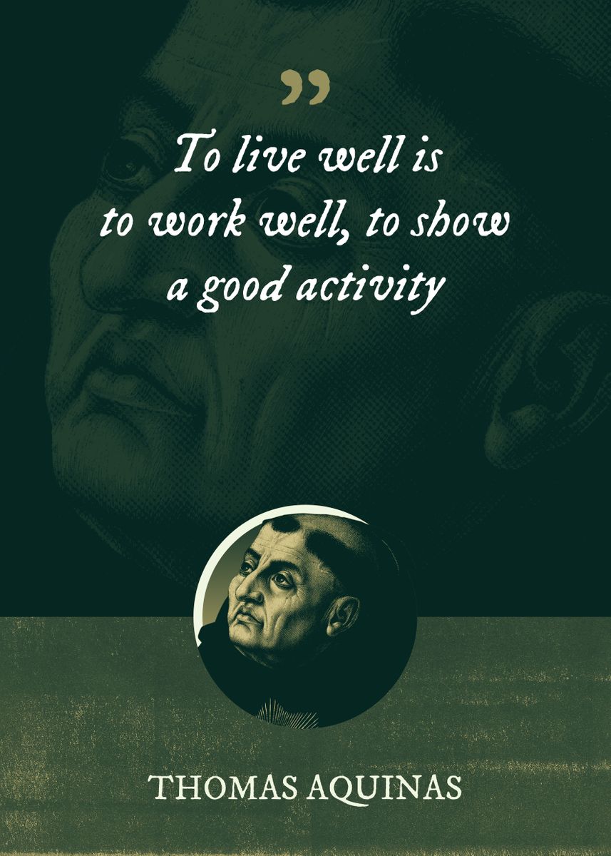 'To live well is to work' Poster by Syahrasi | Displate