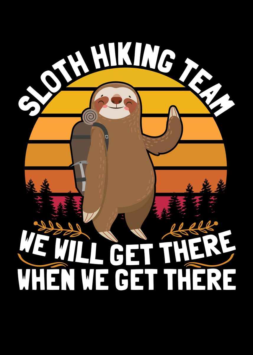 'Hiking Adventure' Poster by Alexander Roose | Displate