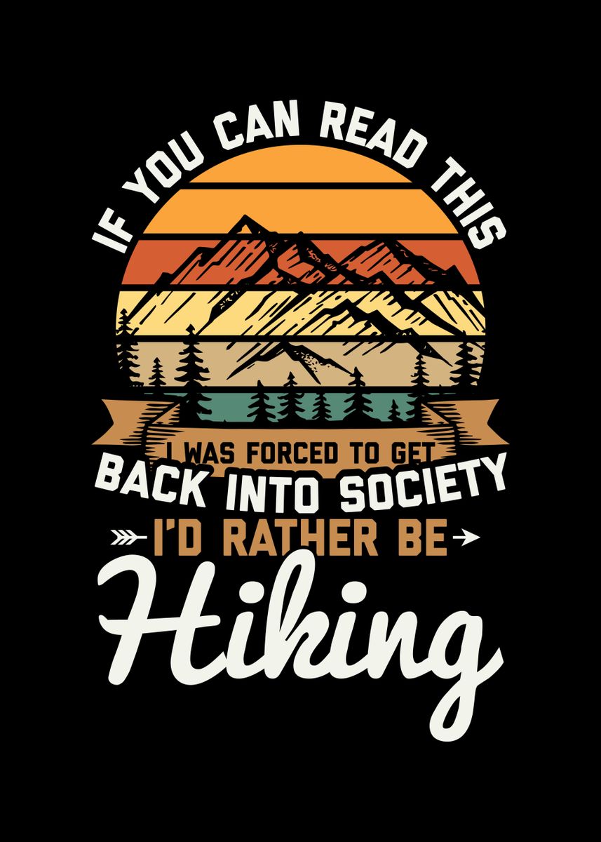 'Hiking Adventure' Poster, picture, metal print, paint by Alexander ...