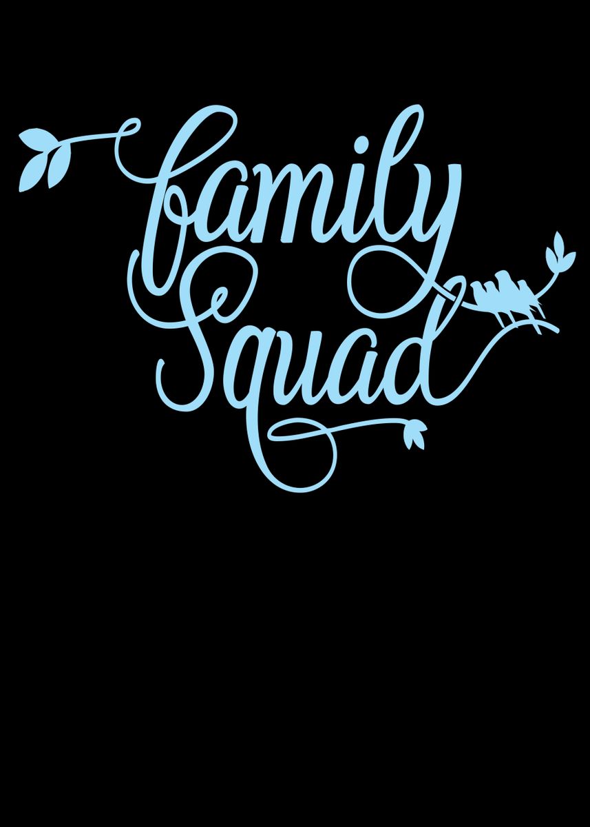 'Family Squad' Poster, picture, metal print, paint by ZS C O M M E R C ...