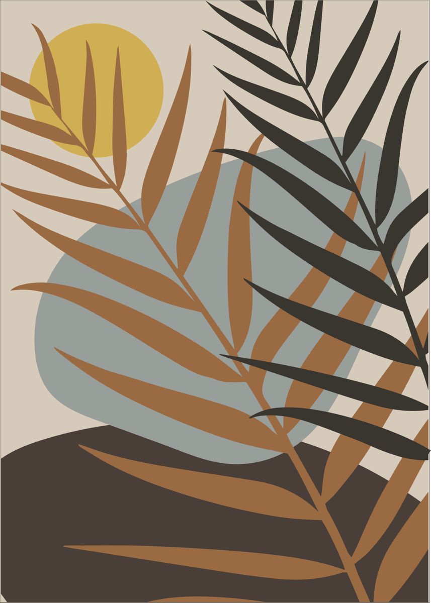 'Leaf' Poster, picture, metal print, paint by Poster Collections | Displate