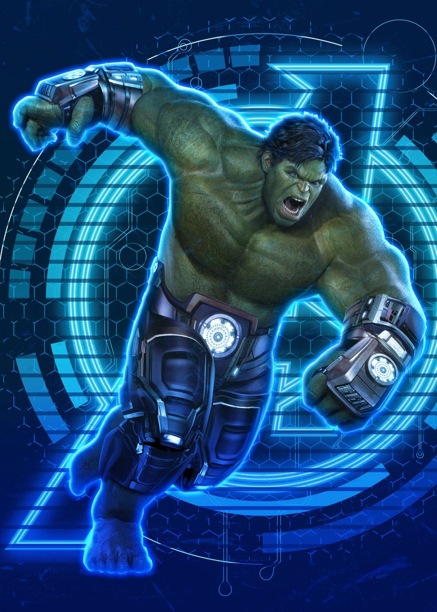 'Hulk' Poster, picture, metal print, paint by Marvel | Displate