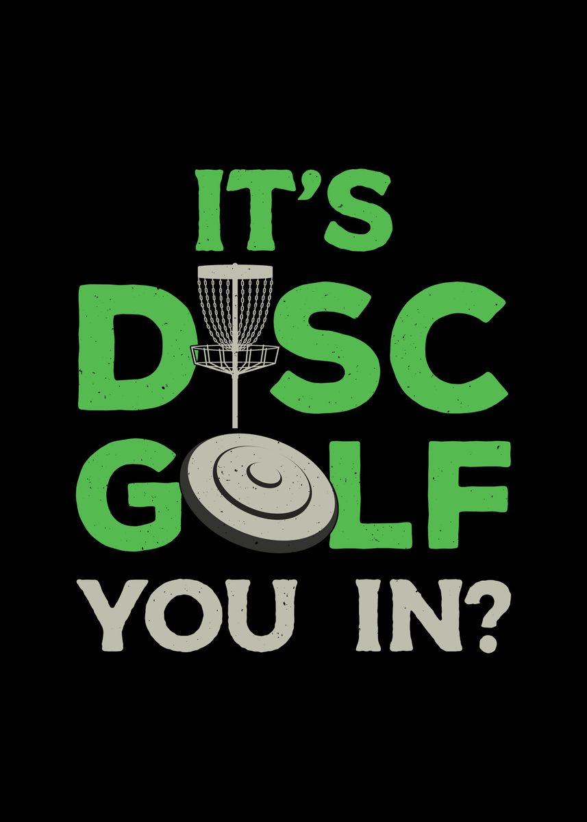 'Funny Disc Golf' Poster, picture, metal print, paint by Visualz | Displate