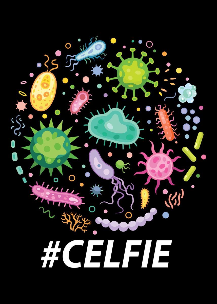 'Microbiology' Poster, picture, metal print, paint by Hexor | Displate