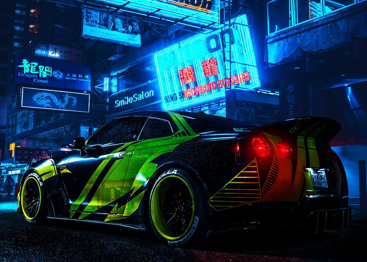 'Night City ' Poster by Lost Viking | Displate