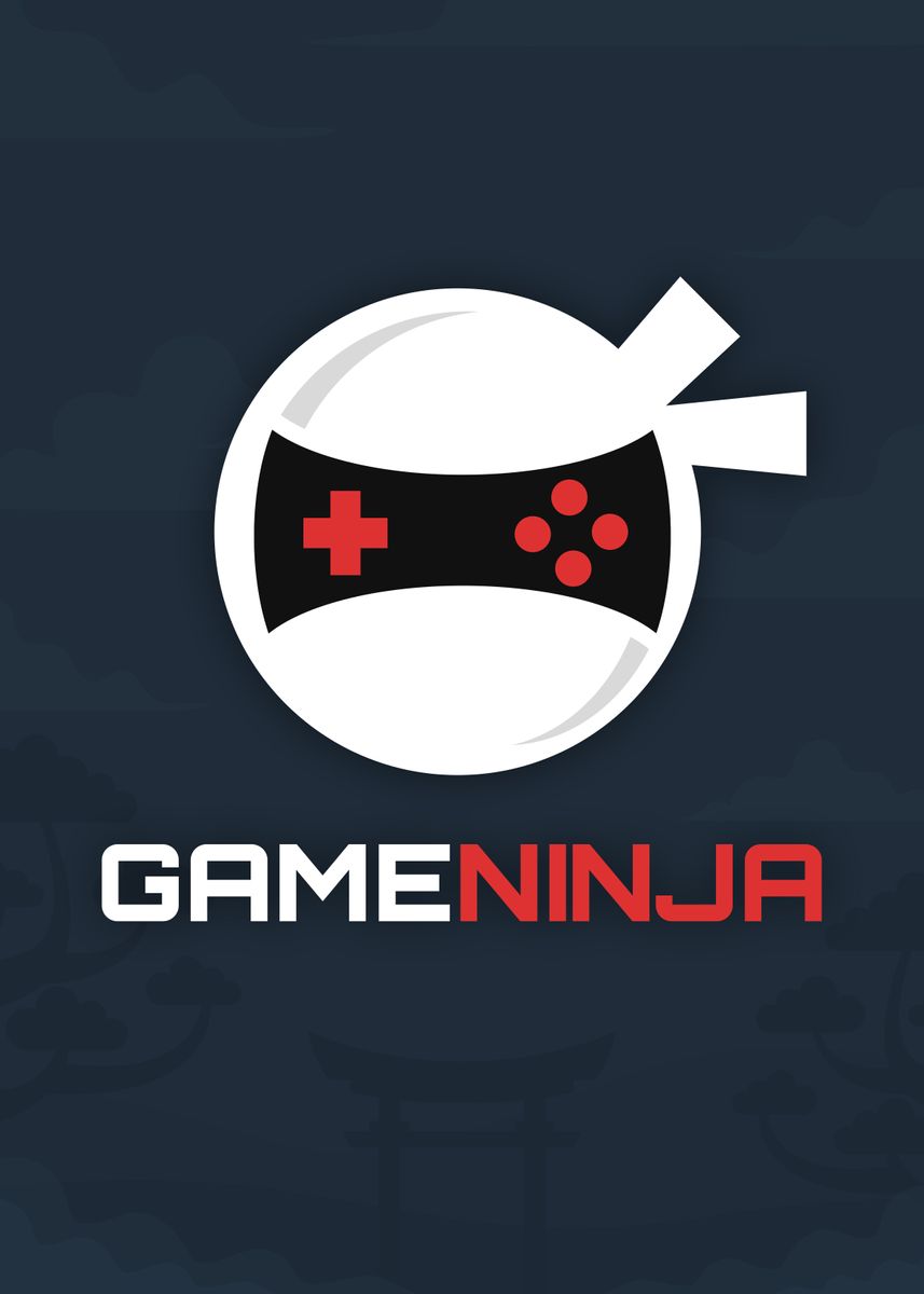 'Game Ninja Controller Face' Poster, picture, metal print, paint by ...