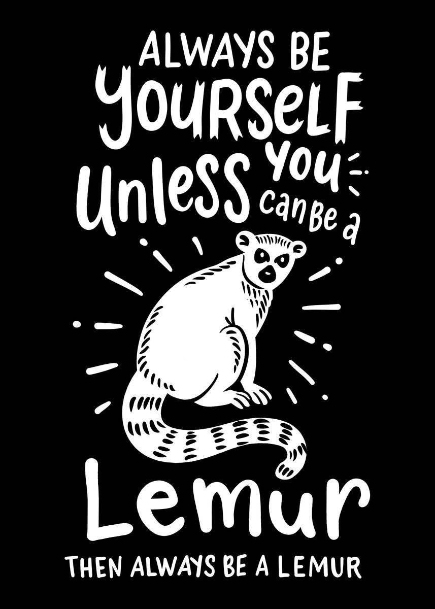 'Lemur' Poster by BLVCKPLATE | Displate
